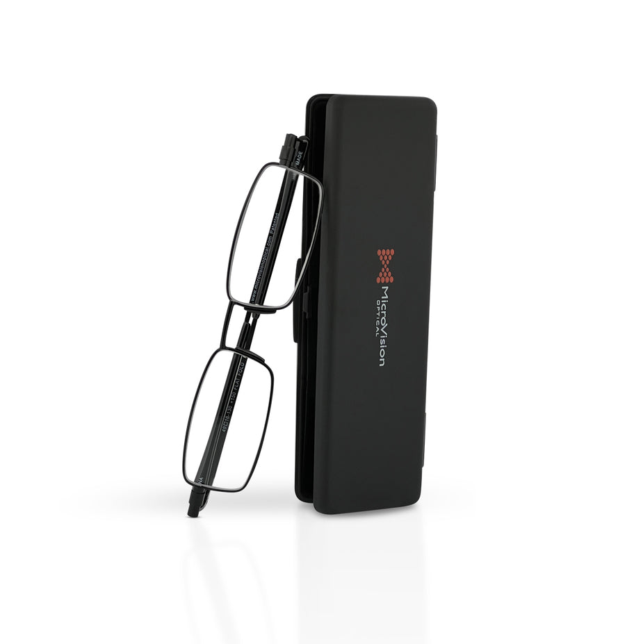 Folding Reading Eyeglasses with Case Flat Fold Collapsible Reader ...