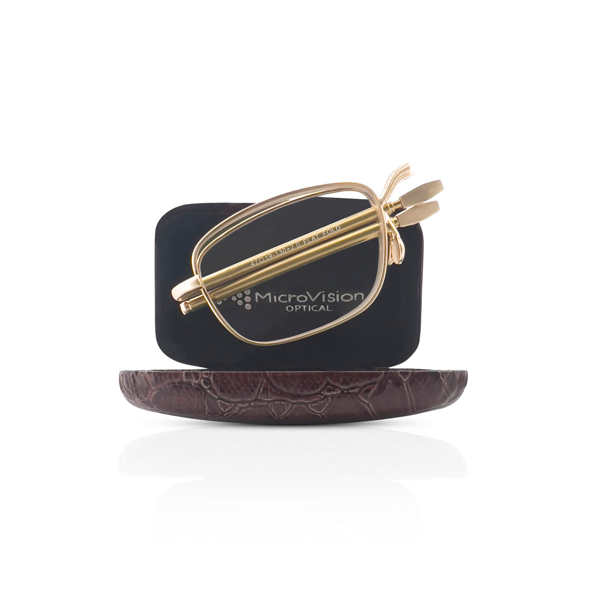 Folding & Collapsible Thin Premium Rectangle Reading Pocket Eyeglasses ...