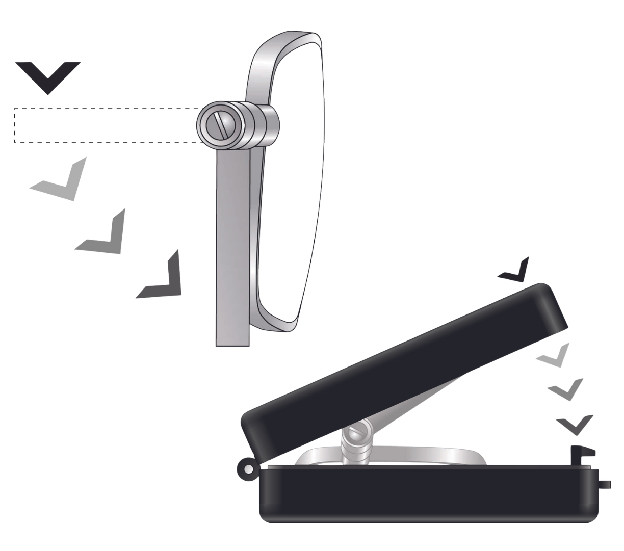 Folding Reading Eyeglasses with Case Flat Fold Collapsible Reader – MicroVision Optical