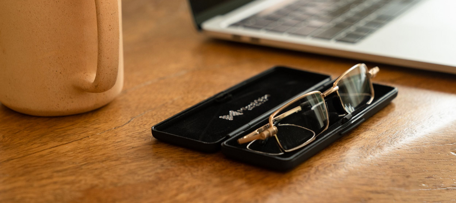 Folding Reading Eyeglasses with Case Flat Fold Collapsible Reader ...